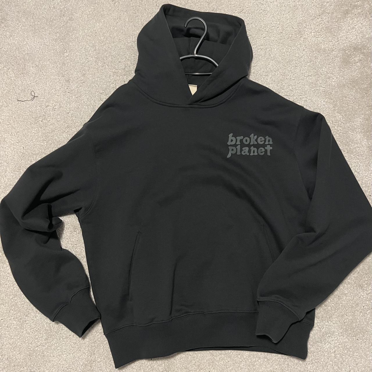 Broken planet onyx hoodie Size extra small Rare... - Depop