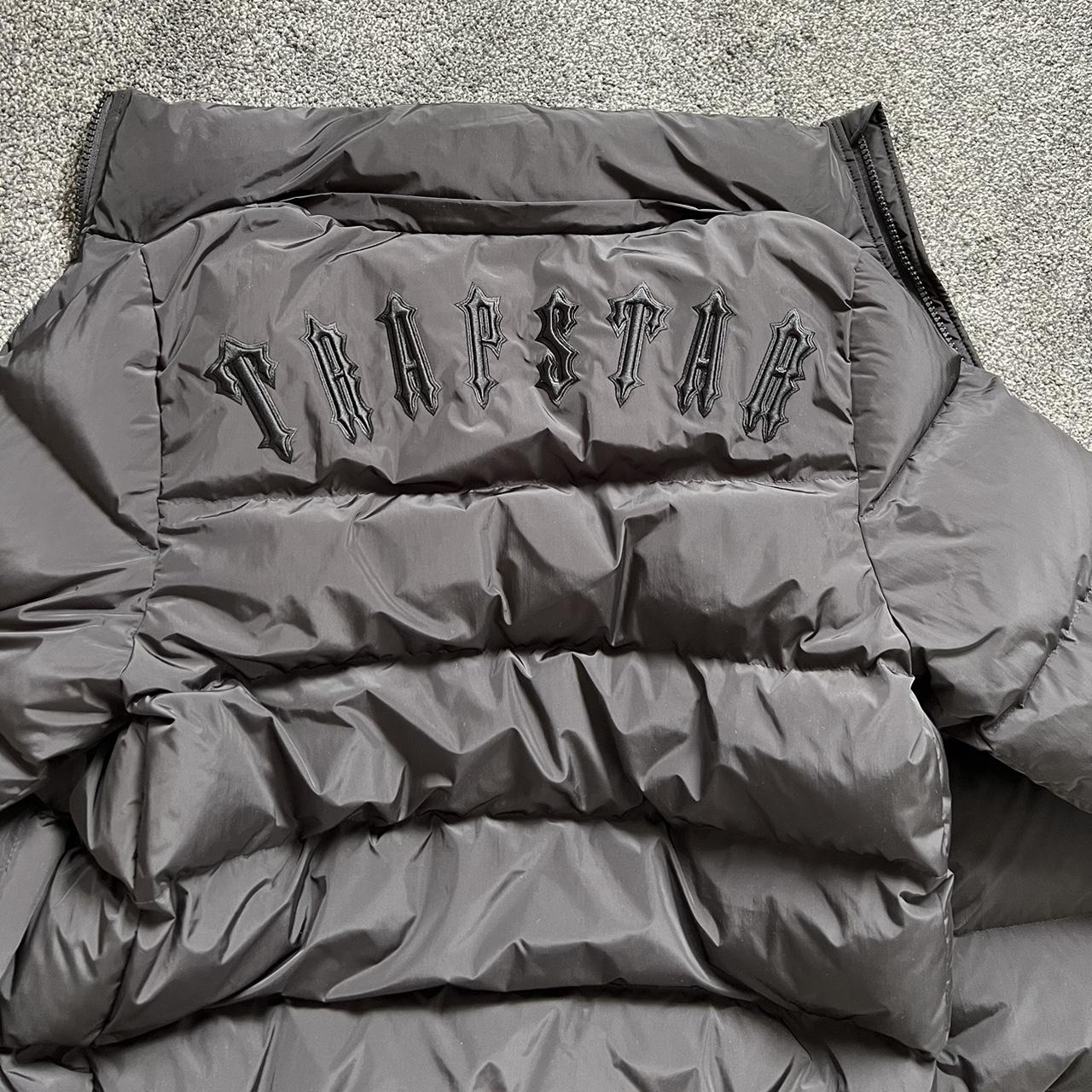 Trapstar iron gate blacked out jacket but logo at... - Depop