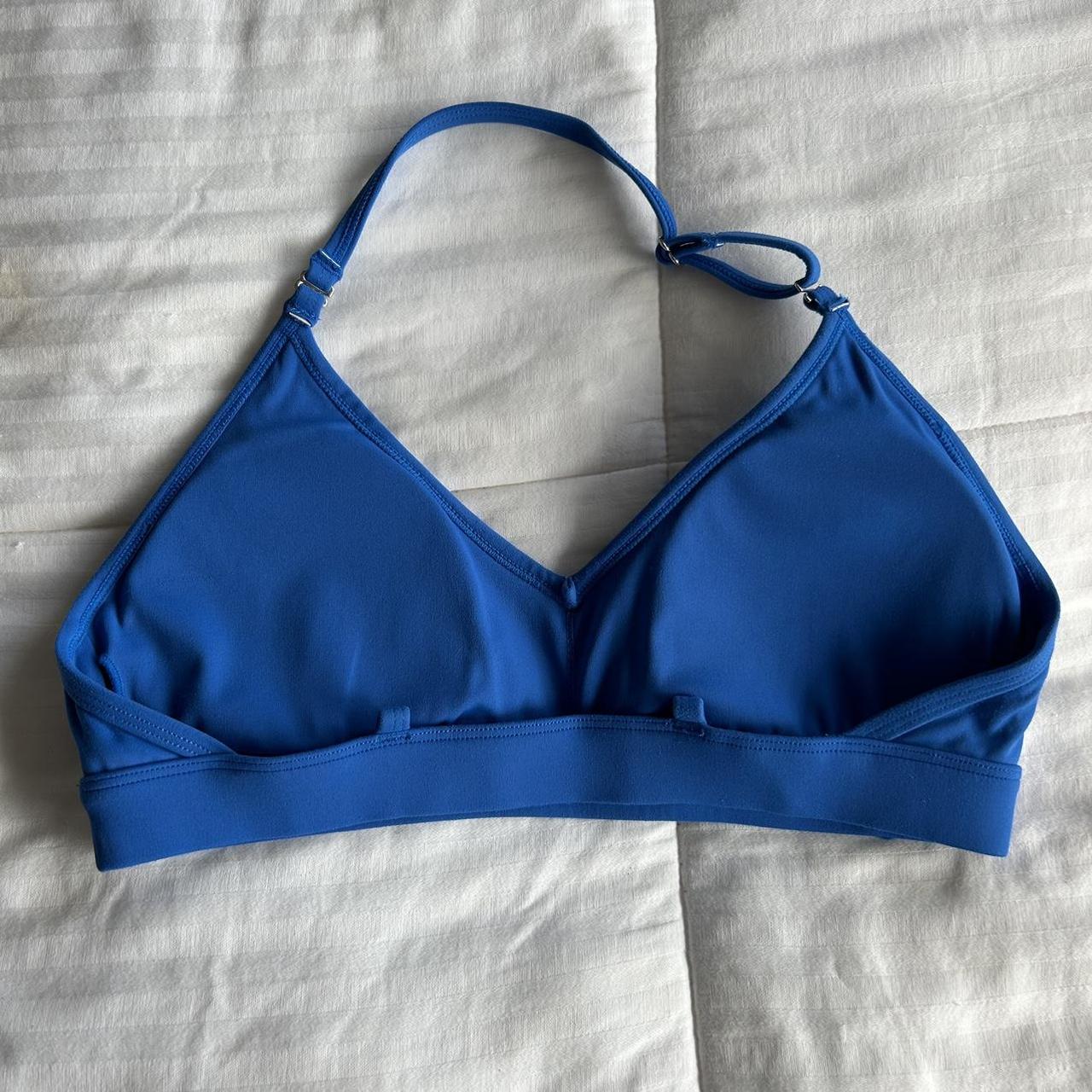 Halter Sports Bra - Electric Blue Worn once - has a... - Depop