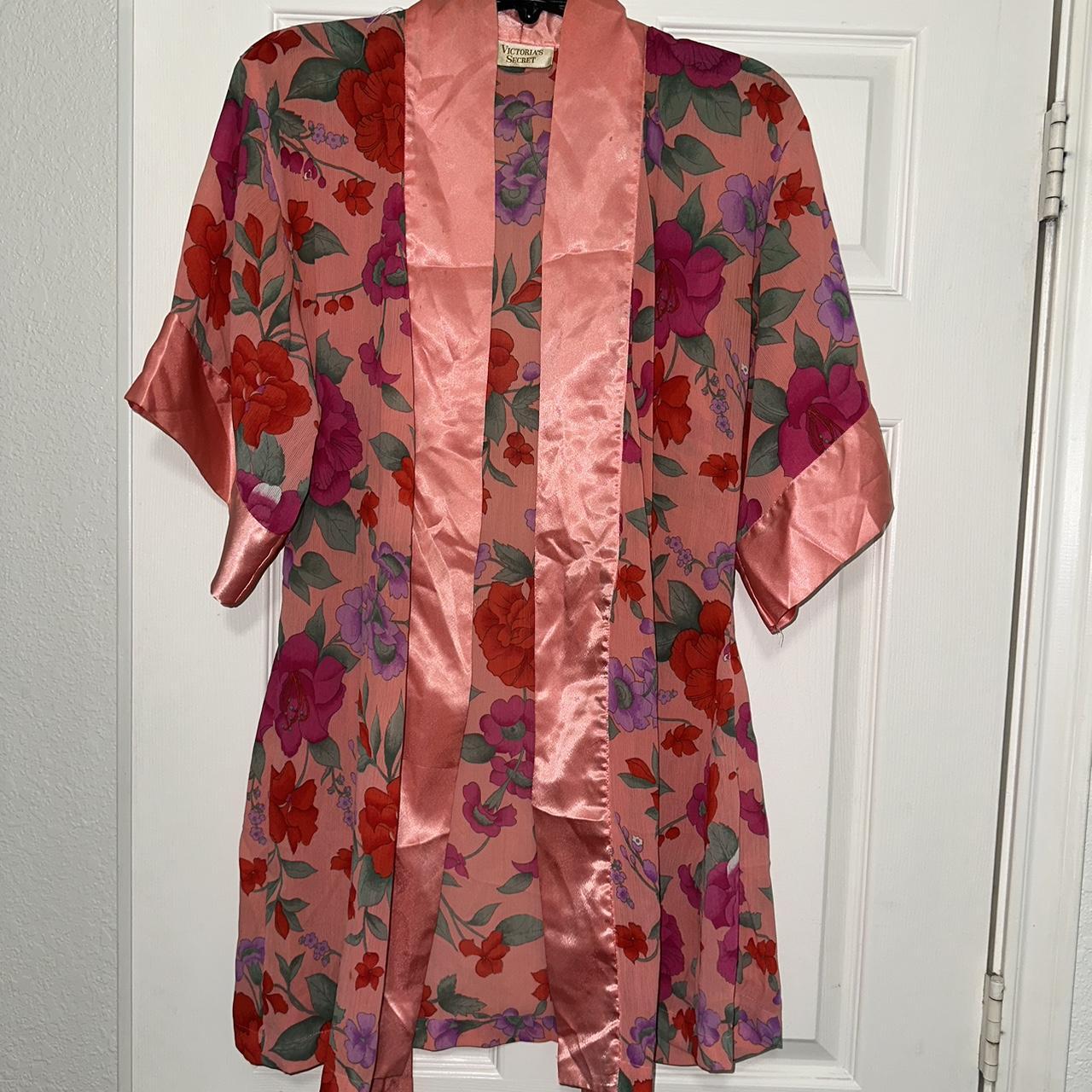 Victorias Secret Floral robe/kimono Labeled OS but... - Depop