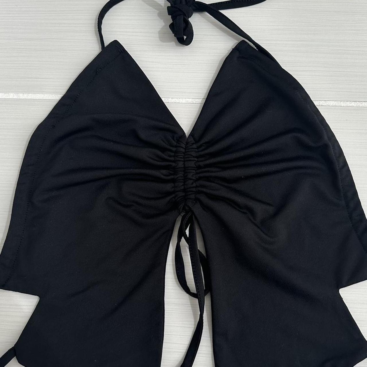 adika (edikted) black butterfly shape top the... - Depop