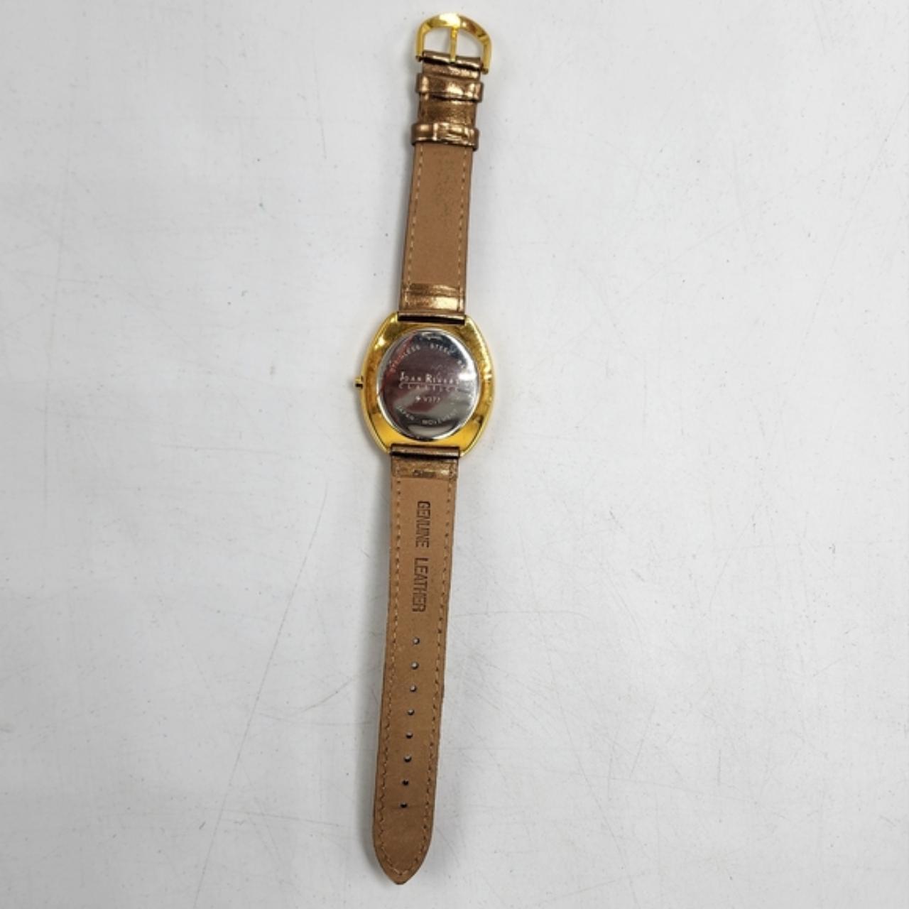 Joan Rivers Classics Collection Women's White and Black Watch | Depop