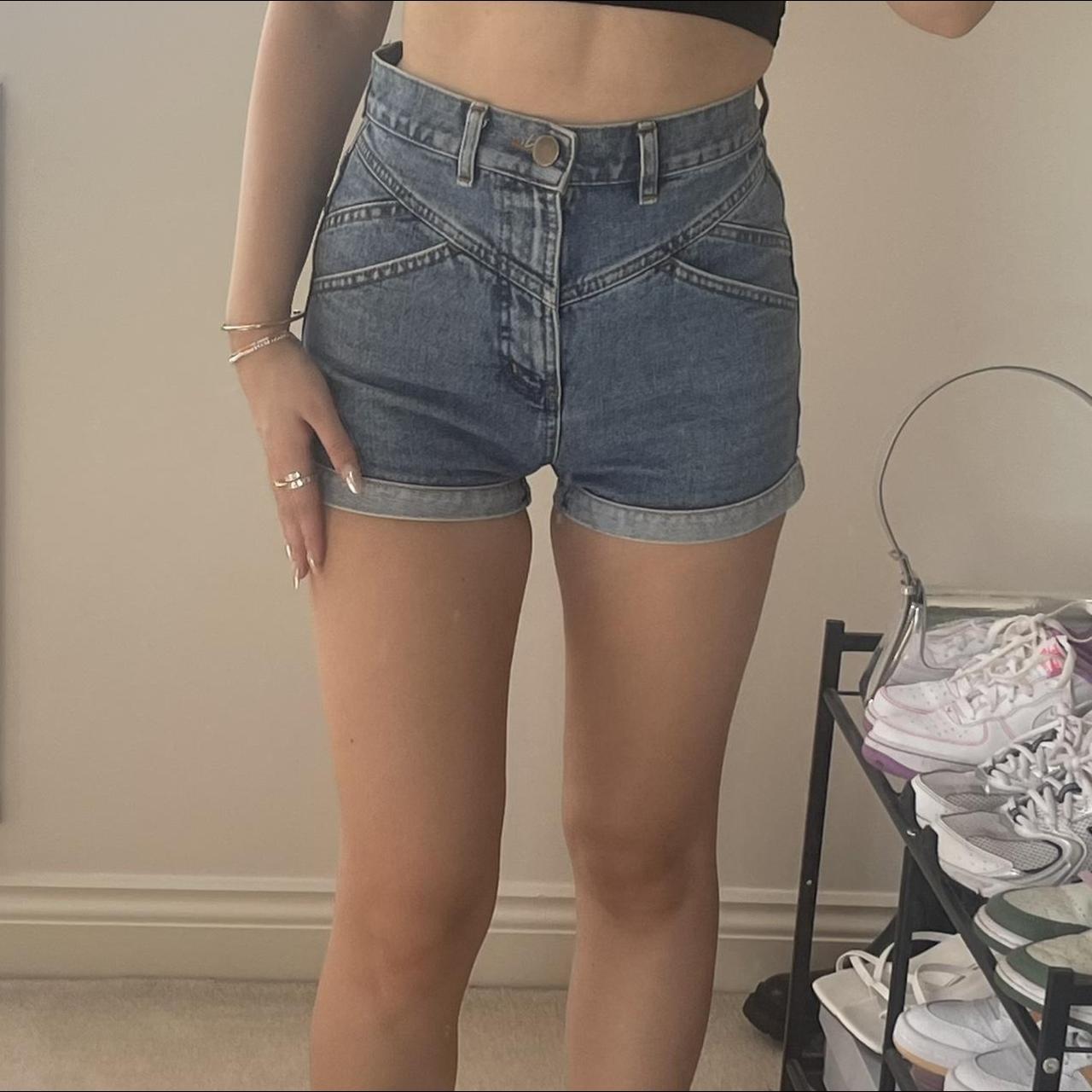 ASOS - 💙Denim shorts💙 Size : UK8 but quite tight... - Depop