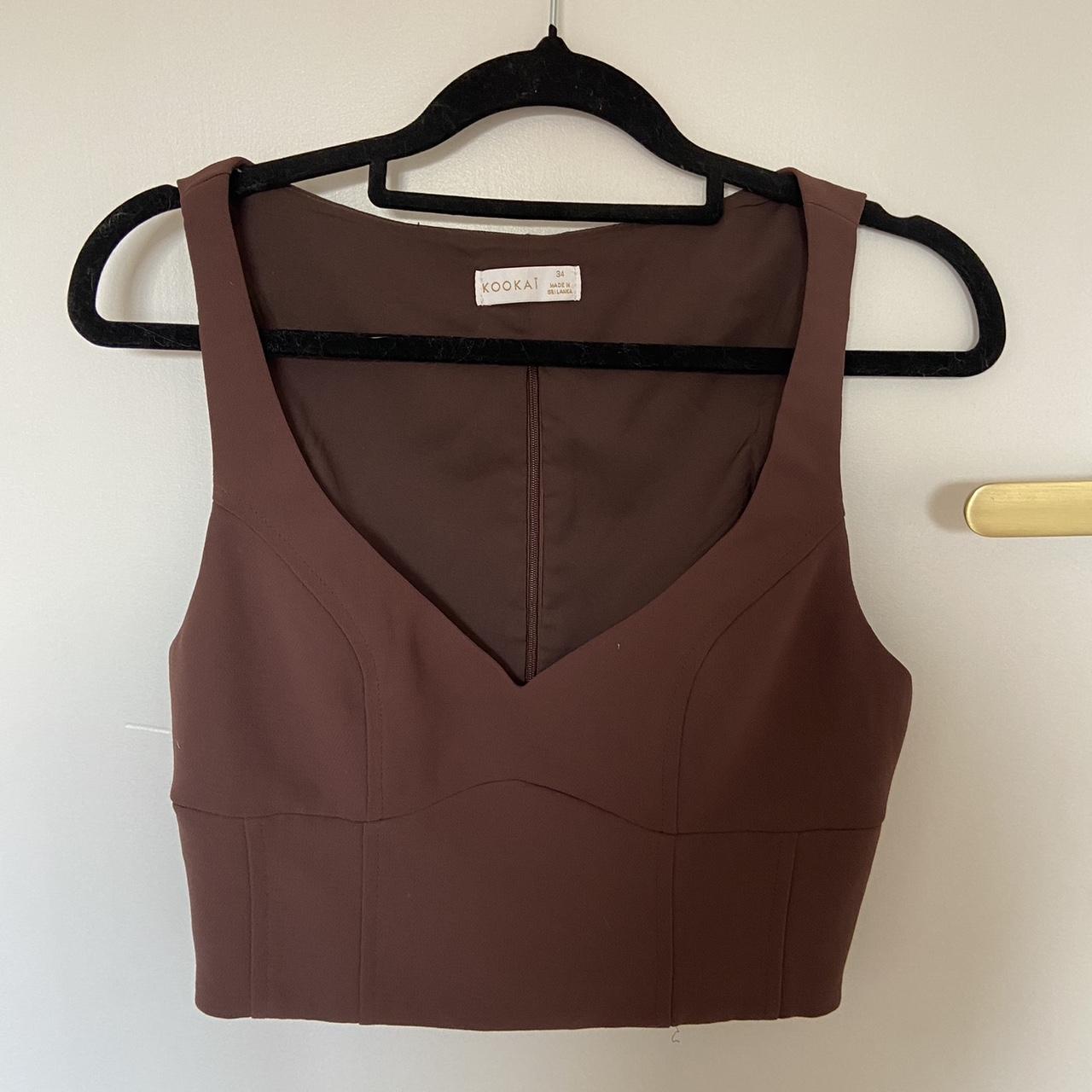 Super flattering tailored fit kookai top, V... - Depop