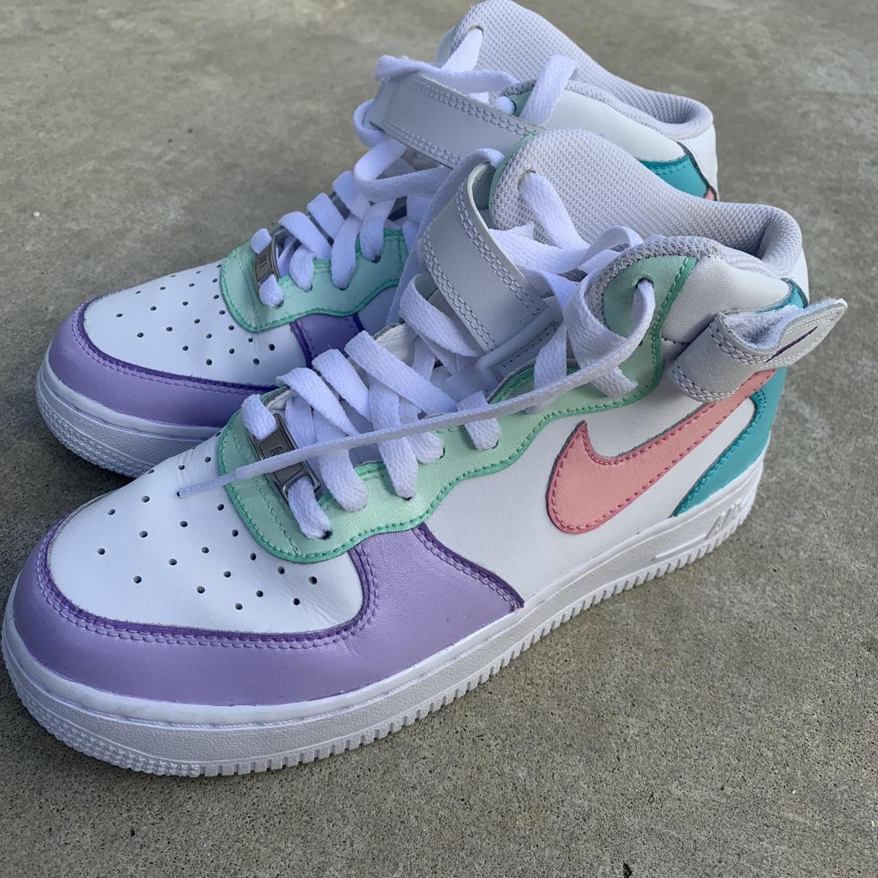 Nike Air High Top Sneakers Customised Size Us Depop