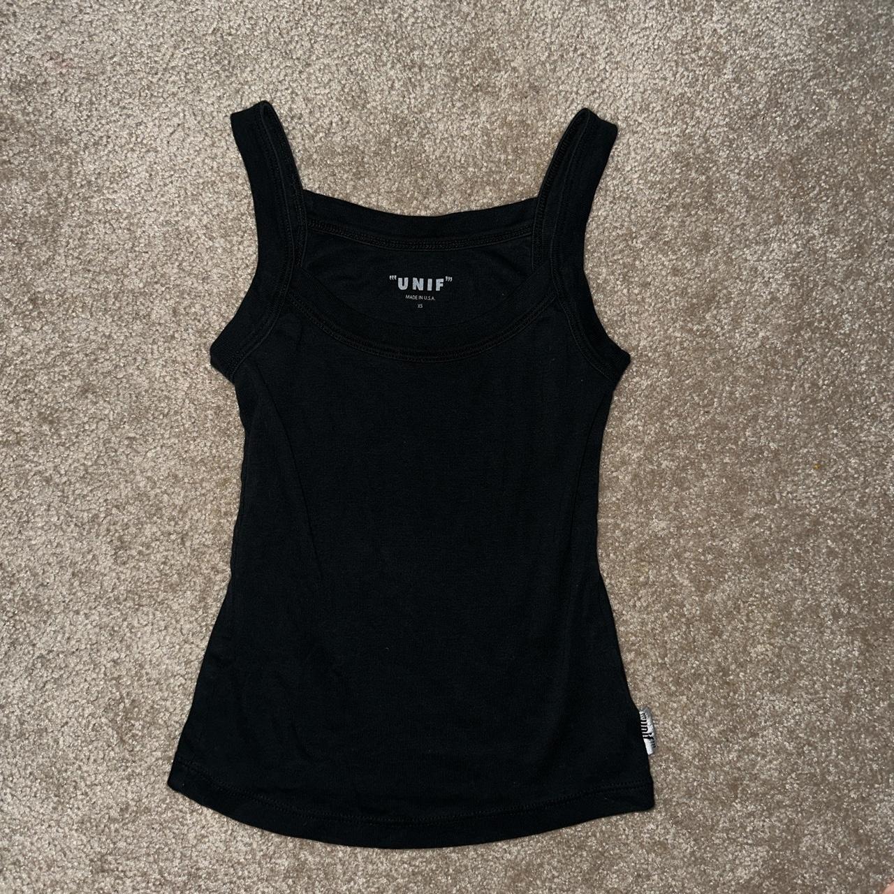 💿 Unif staple black tank top 💿 Size xs / brand new... - Depop