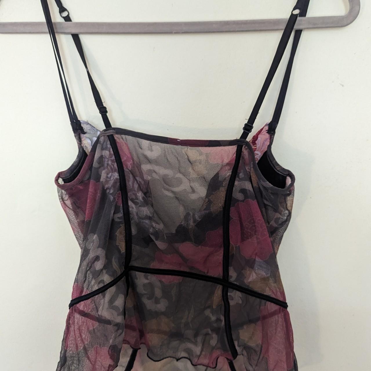 Vintage Lilly Italia Mesh Bralet EU size 75B /... - Depop