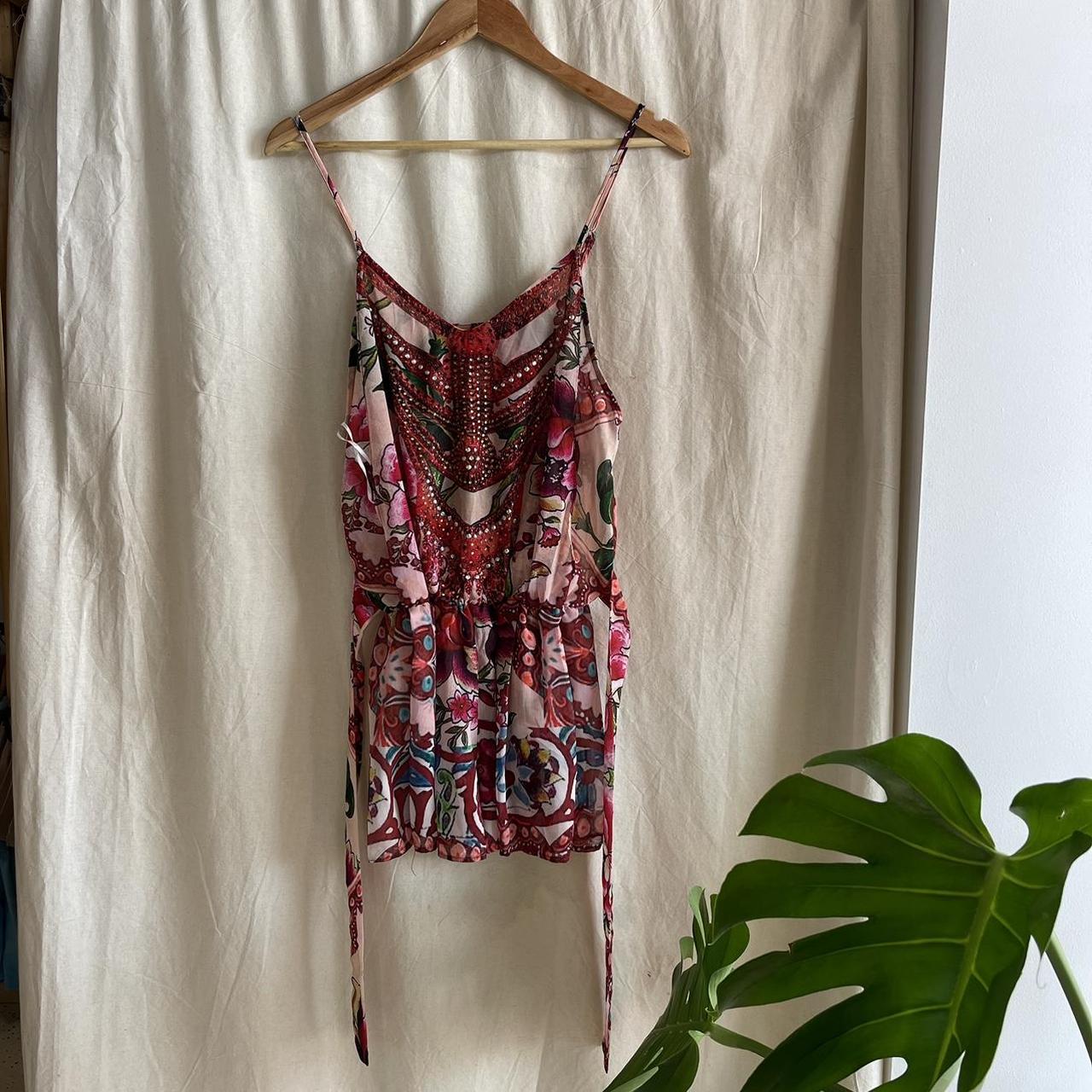 such a gorgeous sheer but multi layered play suit... - Depop