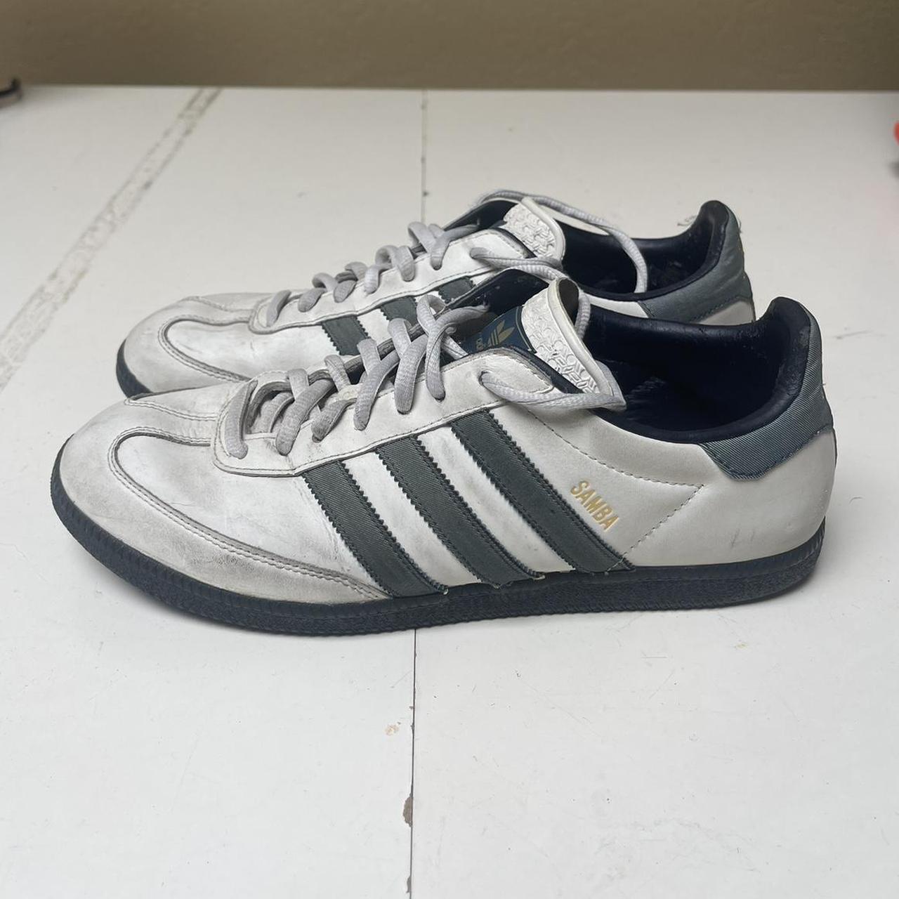 Size 11.5 Vintage Adidas Sambas Good shape for how... - Depop