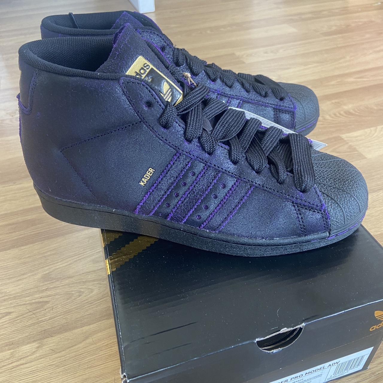Adidas Kader high adv purple Uk 5.5 New with box - Depop