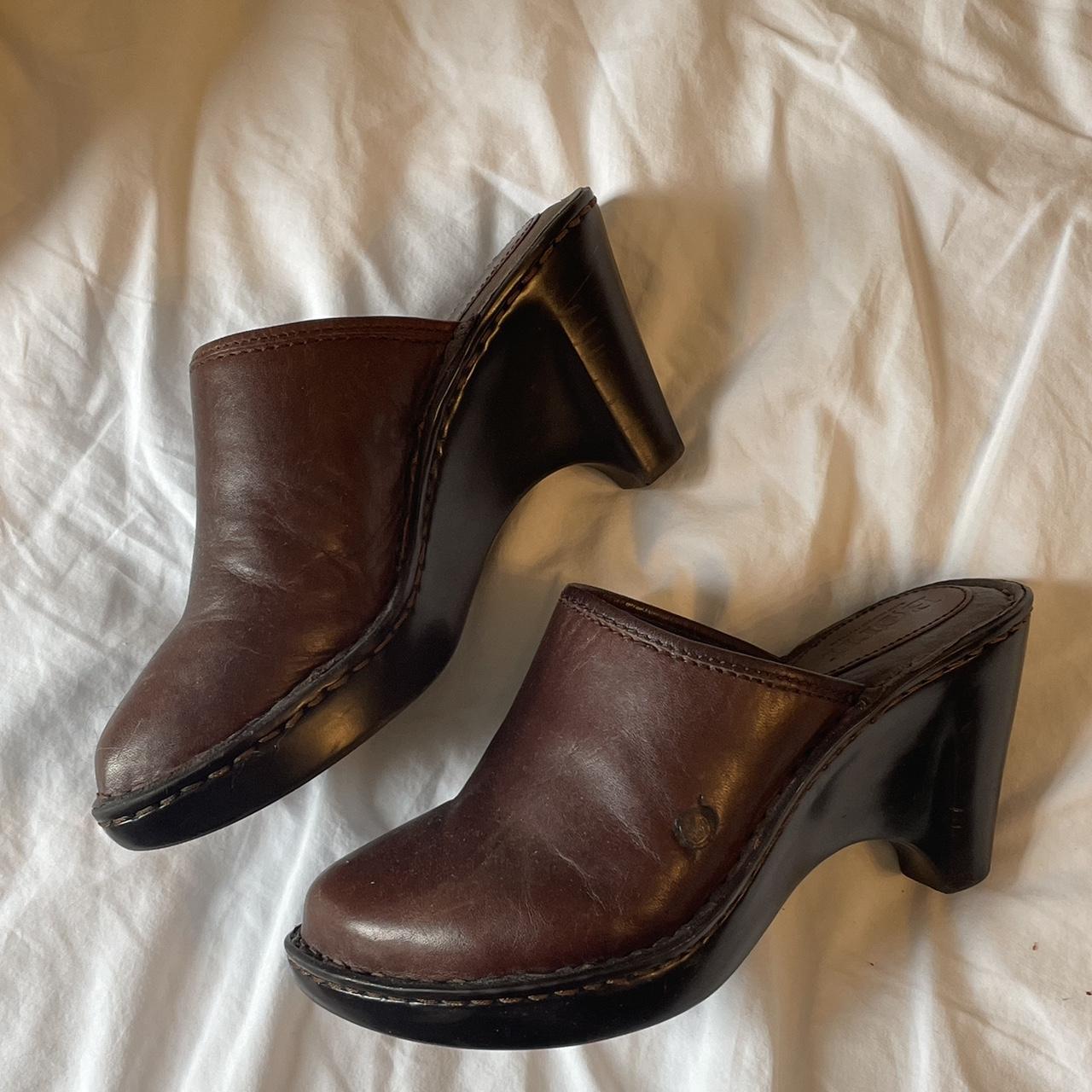 Women's Brown Clogs | Depop