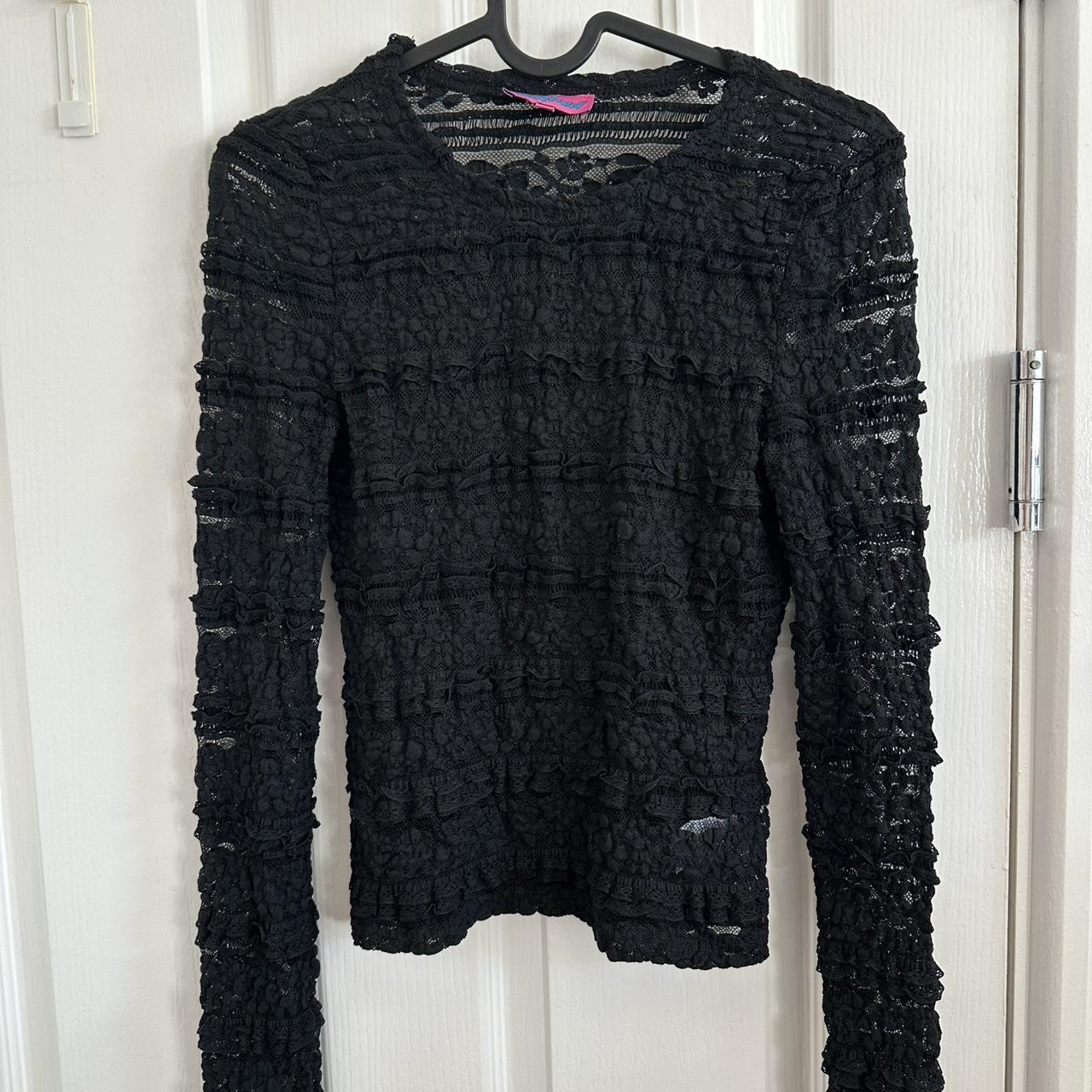 Gorgeous edikted lace top, size small. Only worn... | Depop