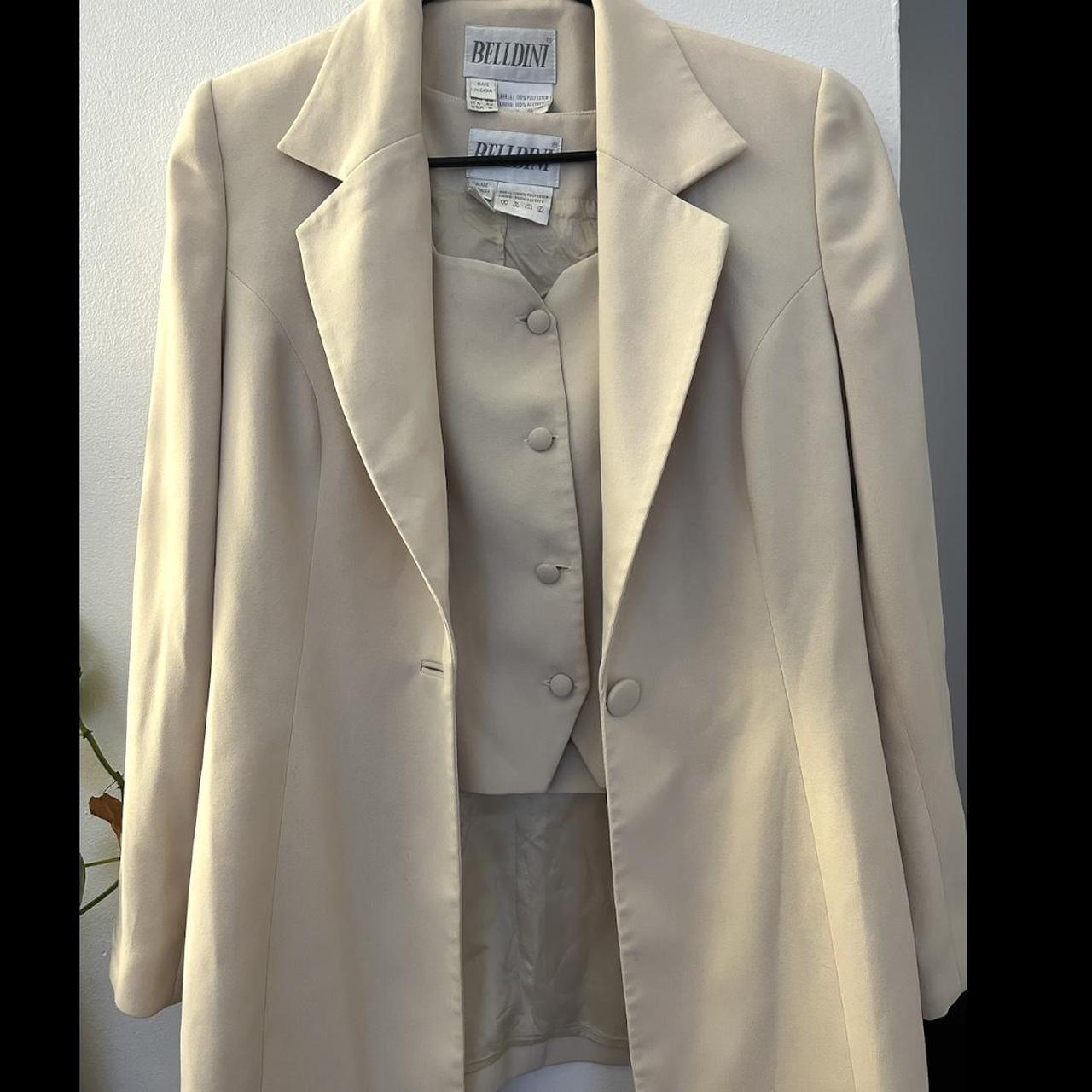 Vintage Belldini 2-piece vest + long blazer combo... - Depop