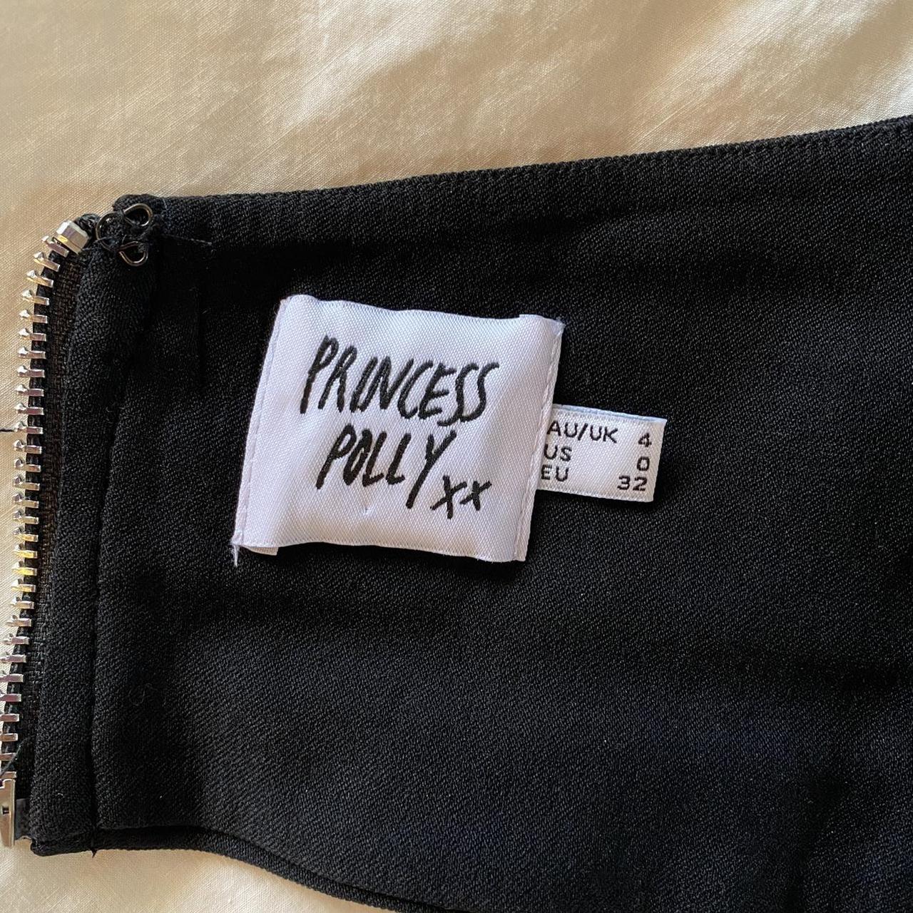 Princess Poly V-cut Halter Tie Open-Back Black... - Depop