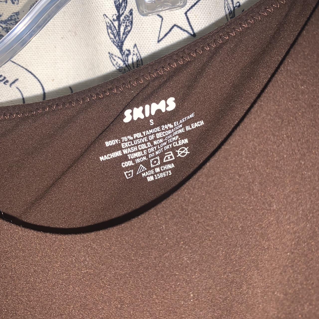 Skims Women's Brown Bodysuit | Depop