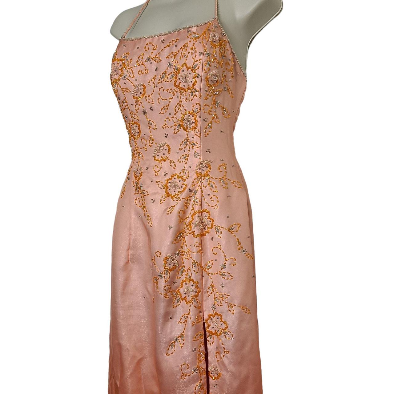 Vintage Y2K Prom Dress Size 8 Full Length Beaded... - Depop