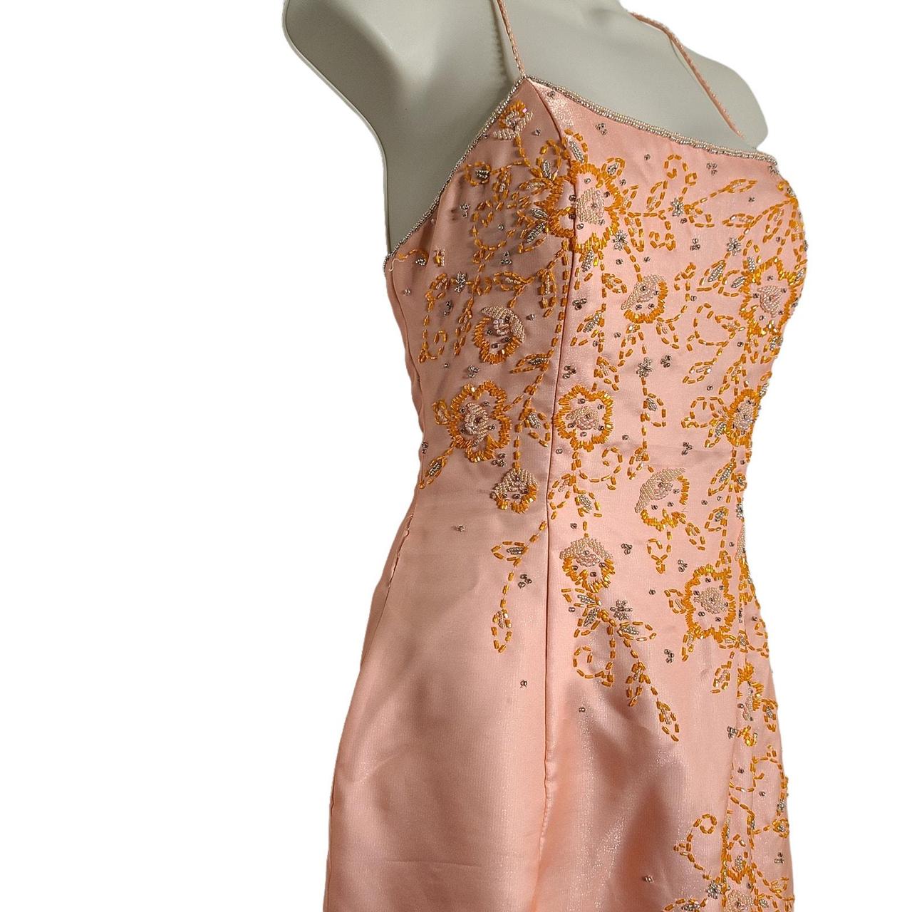 Vintage Y2K Prom Dress Size 8 Full Length Beaded... - Depop