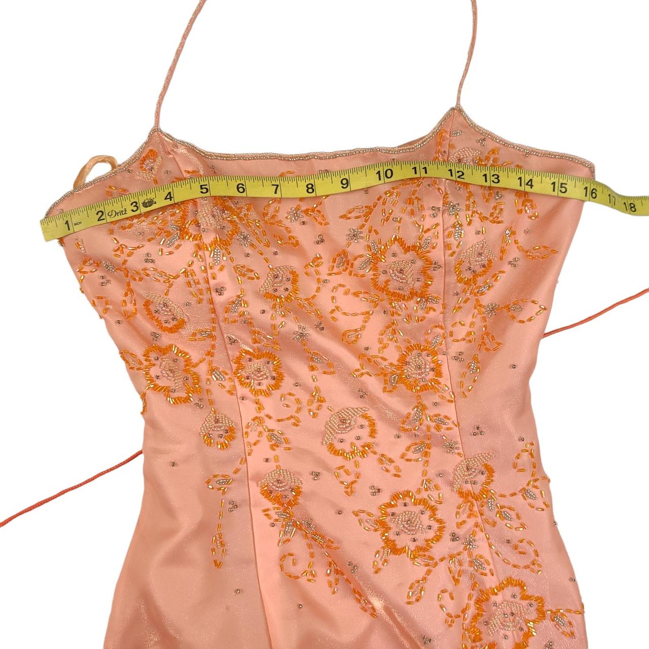 Vintage Y2K Prom Dress Size 8 Full Length Beaded... - Depop