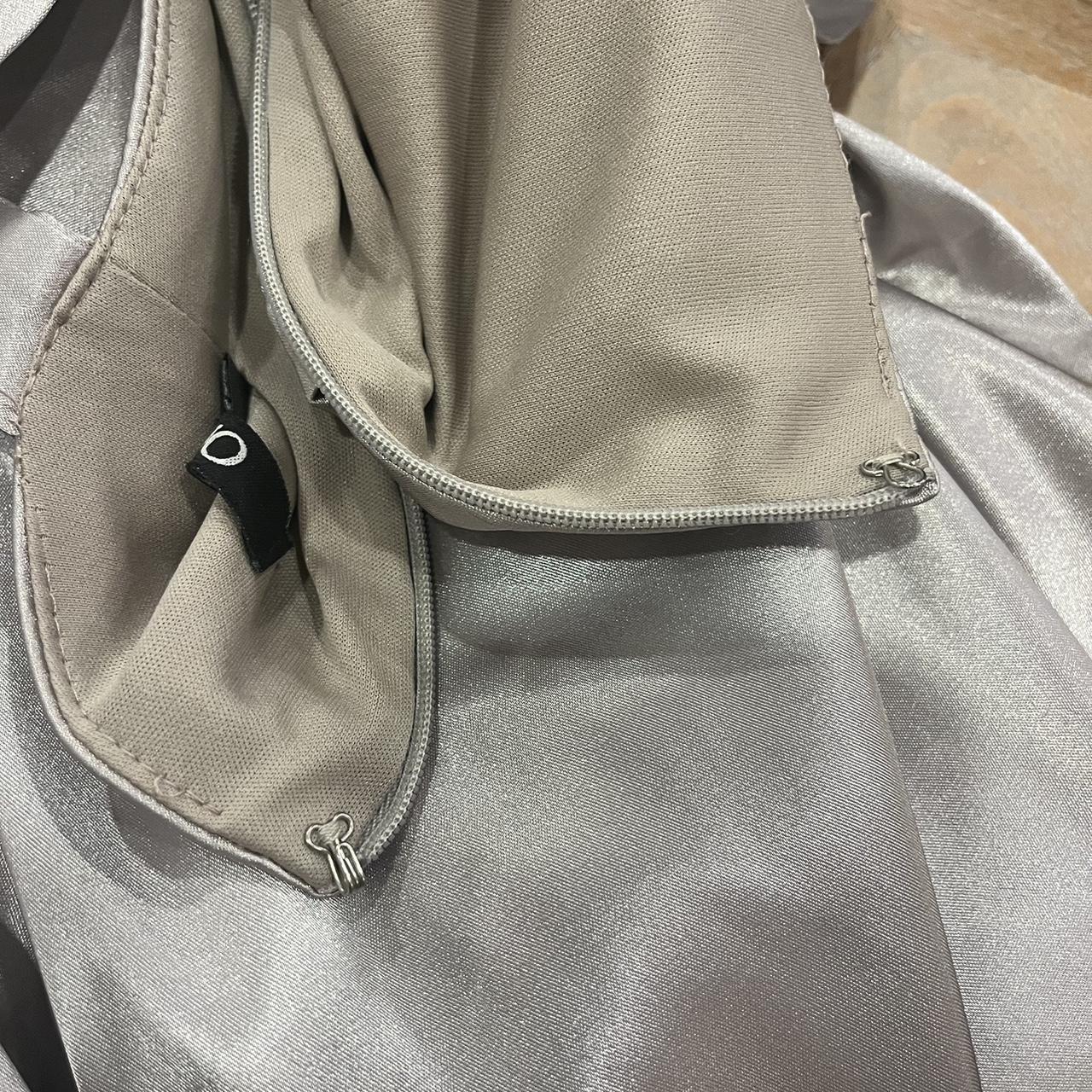 Silver satin mini dress ⭐️ Gorgeous little... - Depop