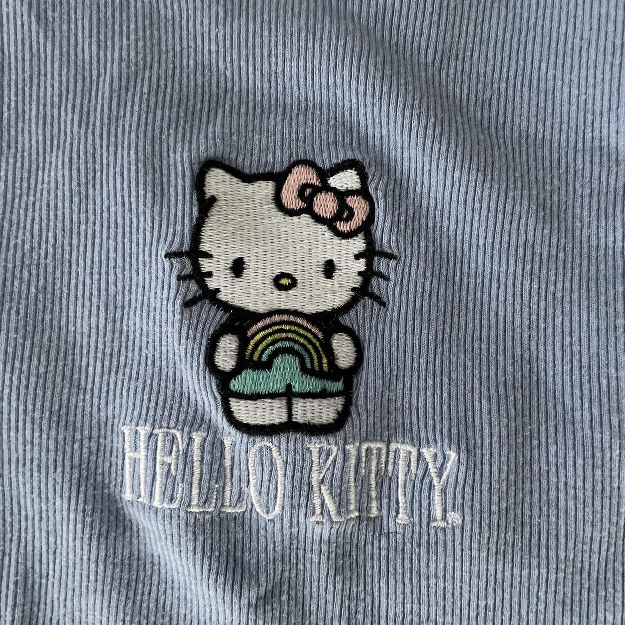 Light blue hello kitty tank top 💜 Size large Brand... - Depop