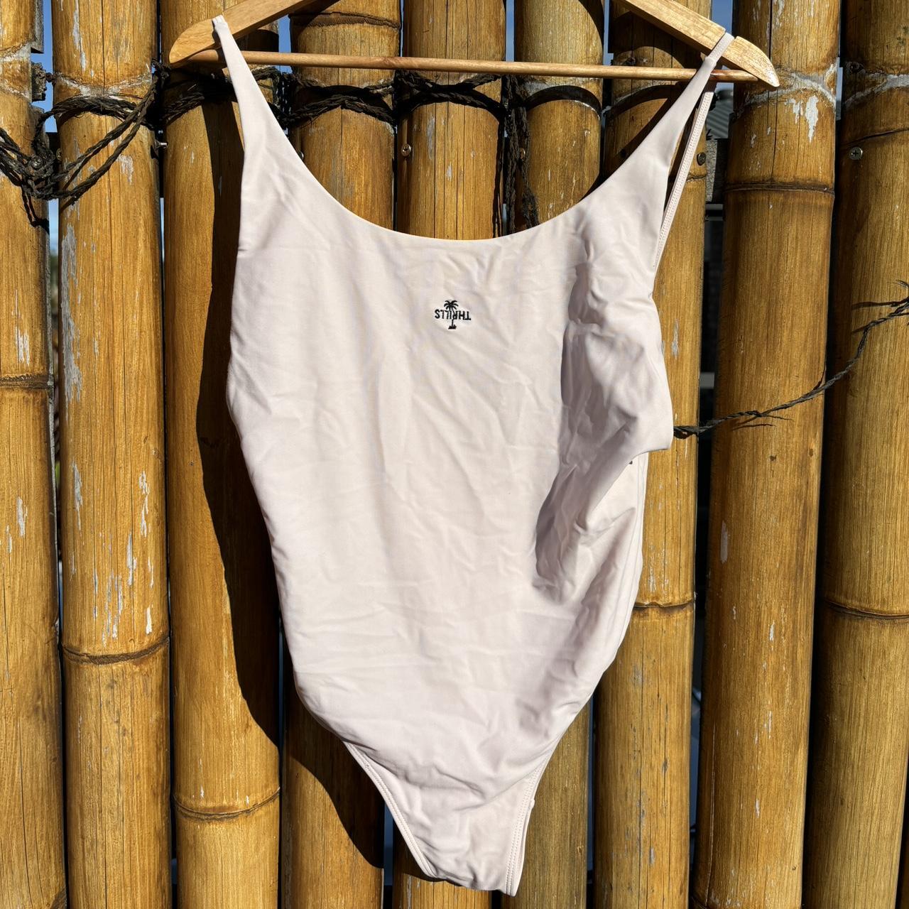 Thrills low back and side one piece Size 12 Barely... - Depop