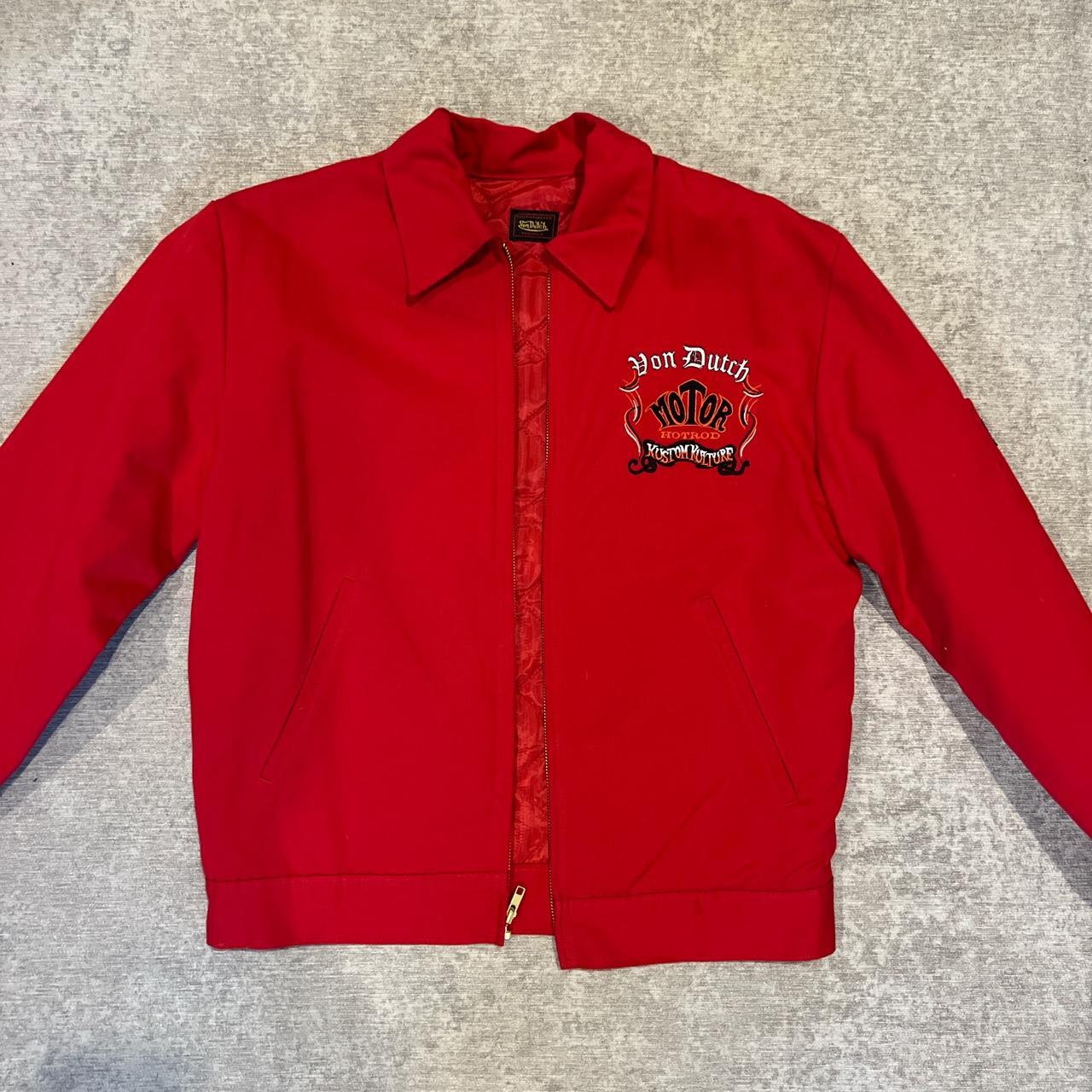 Von Dutch Men's Red Jacket | Depop