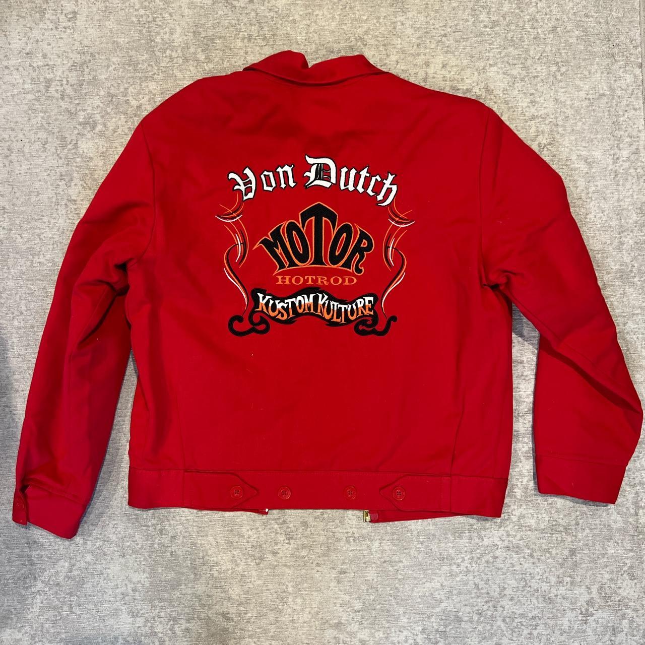 Von Dutch Men's Red Jacket | Depop