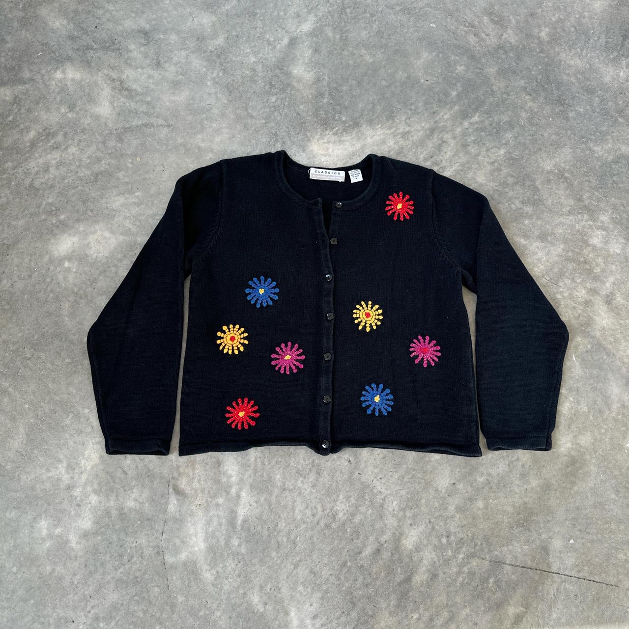 vintage embroidered cardigan by ‘classics by marisa... | Depop
