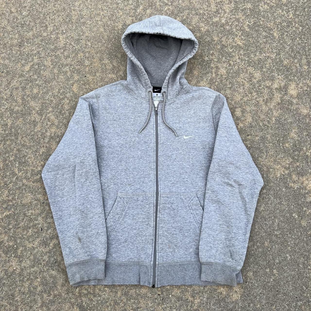 Women’s Nike Essential Grey Full Zip Hoodie. Has... - Depop