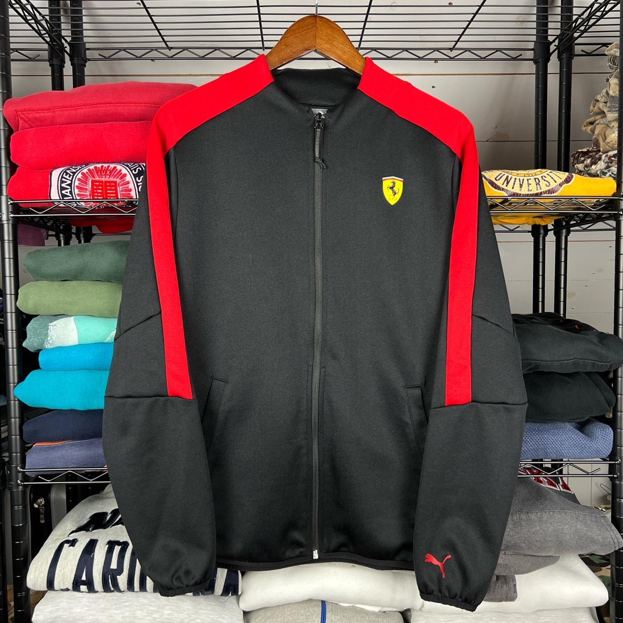 Men’s Puma x Scuderia Ferrari Black & Red Jacket.... - Depop