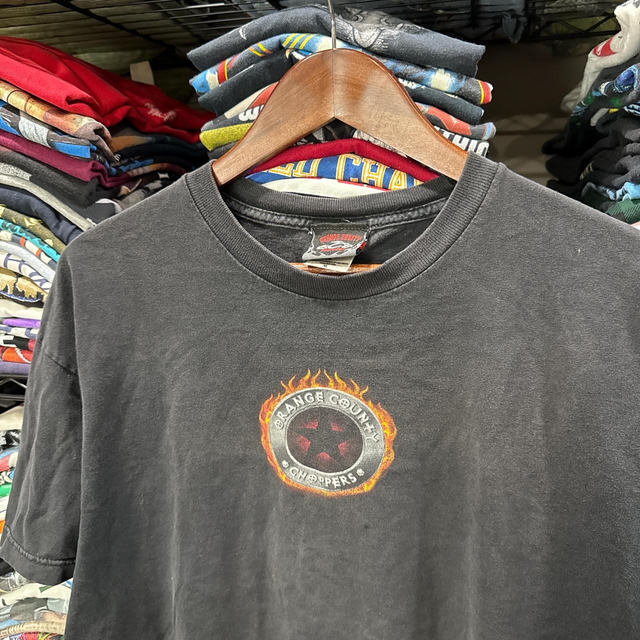 Vintage Y2K Orange County Choppers Faded Black... | Depop