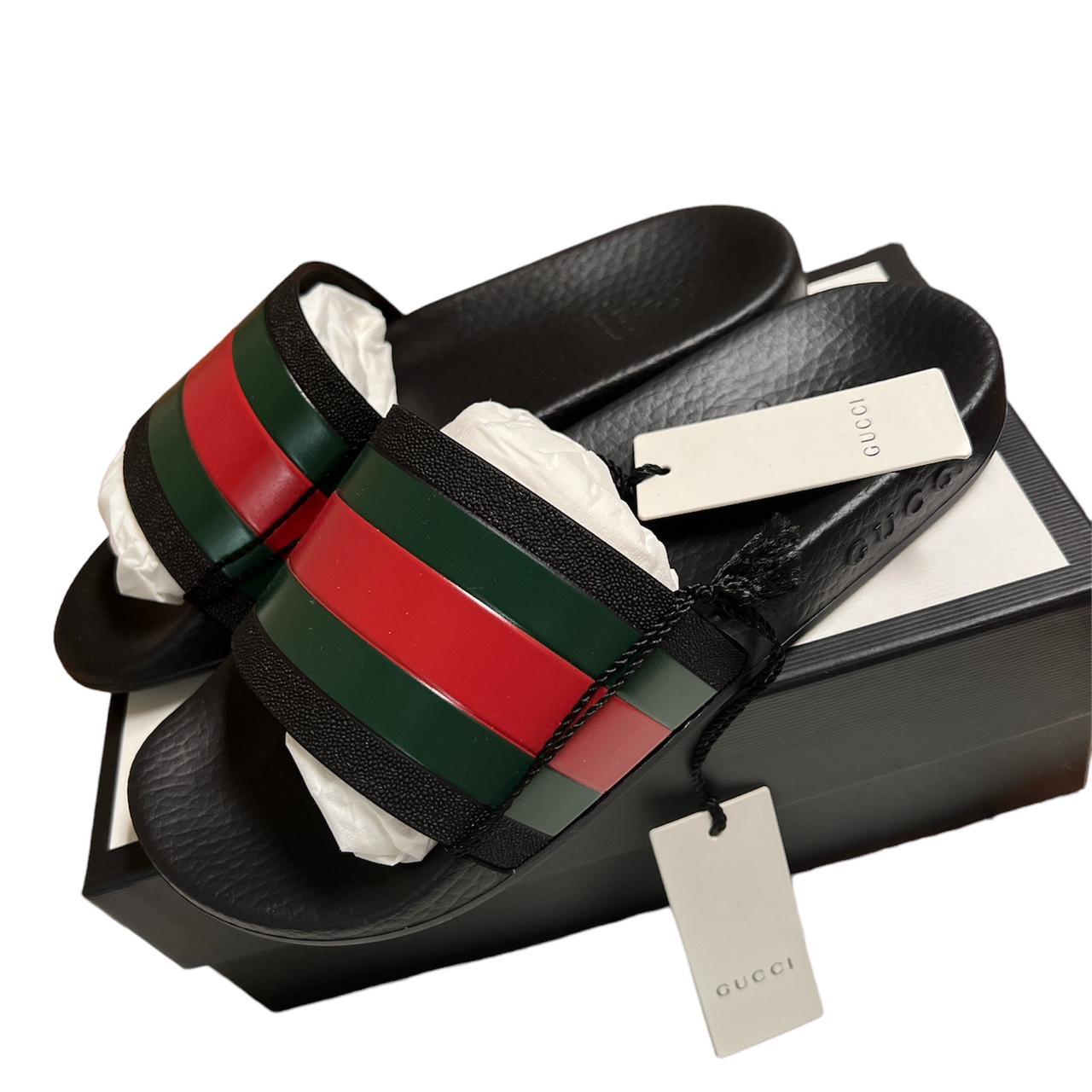 💚 Gucci KIDS Slides!!🖤 These are new. Receipt is in... | Depop