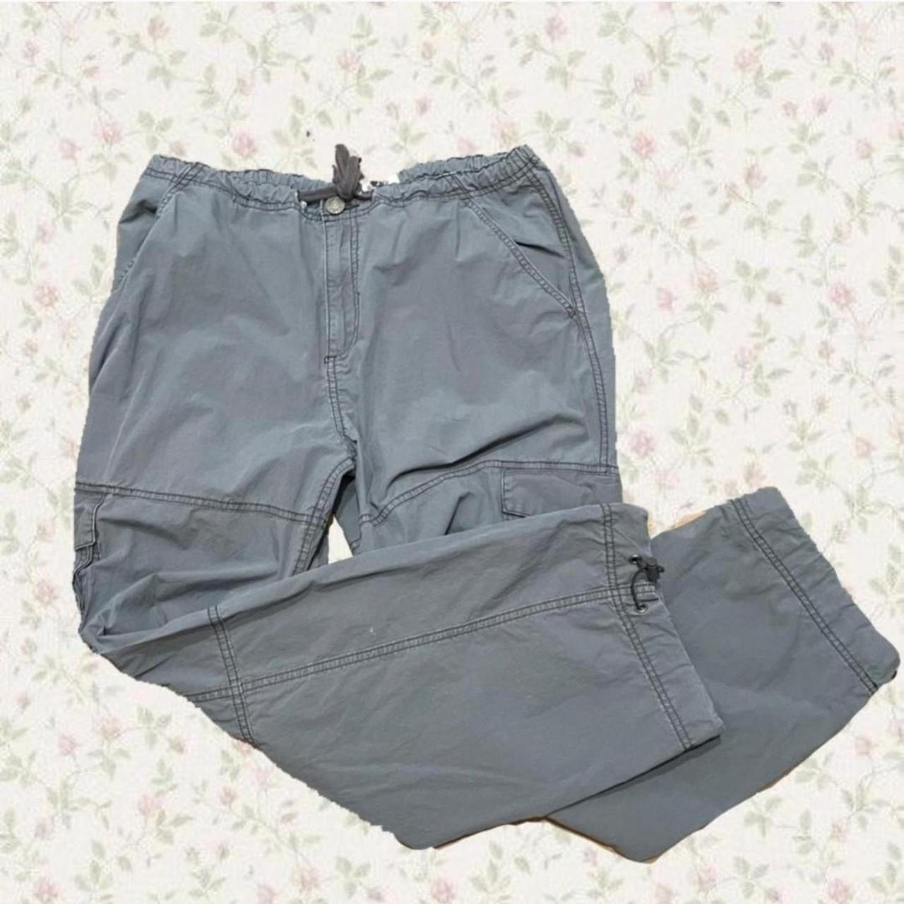 Garage Grey Parachute Pants *Adjustable waist (fits... - Depop