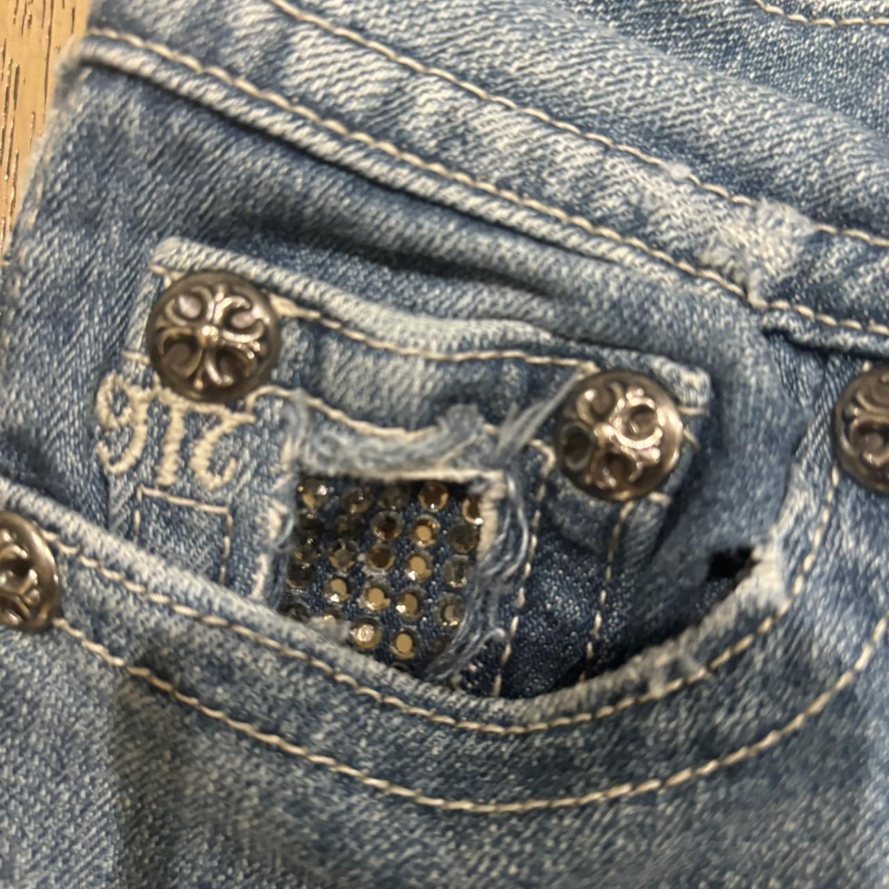 Bejeweled bootcut jeans Miss Me No size... - Depop