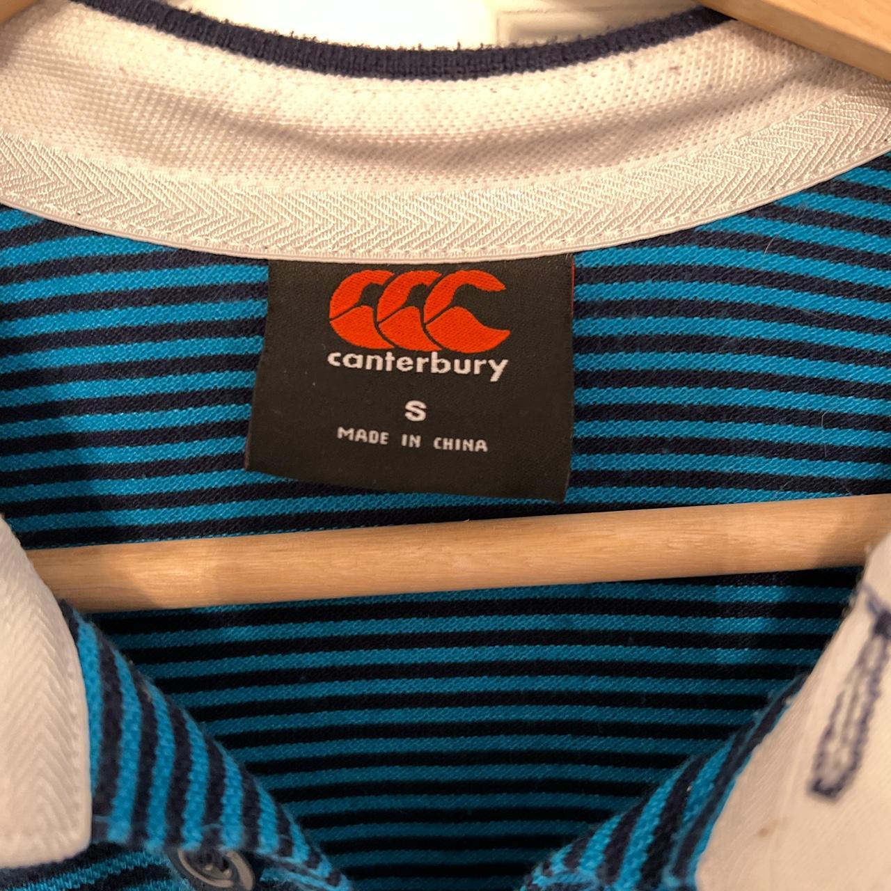 Canterbury Men's Black and Blue Polo-shirts | Depop