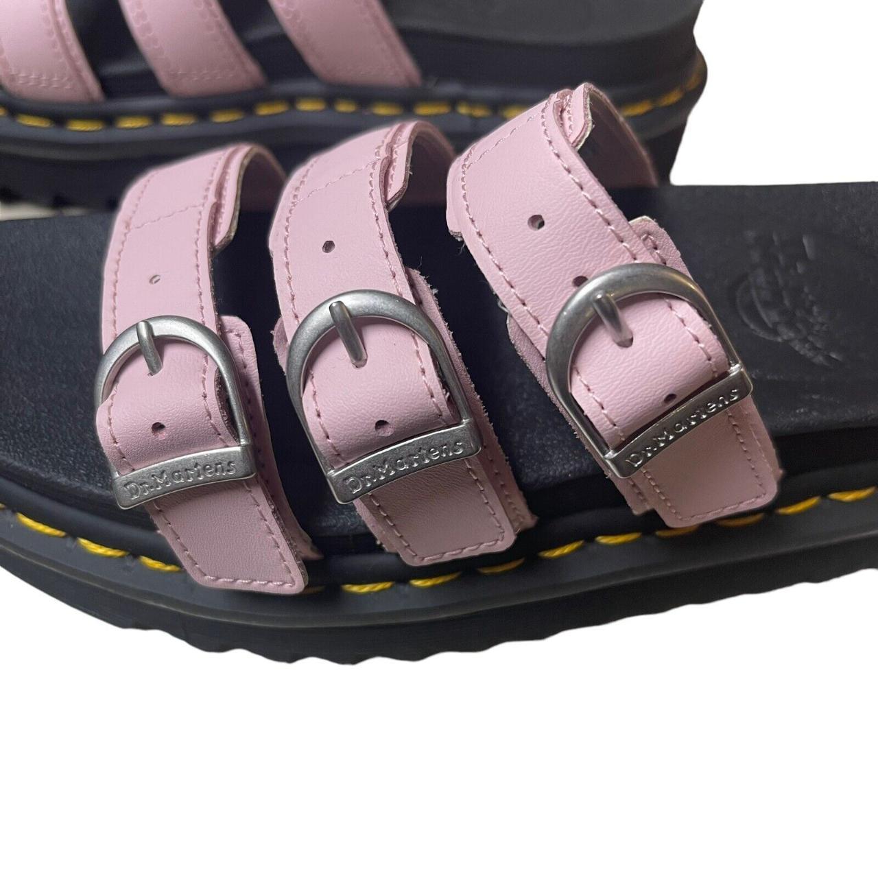 Doc Martens Blaire Slide Sandals Size 7 Chalk Pink... - Depop