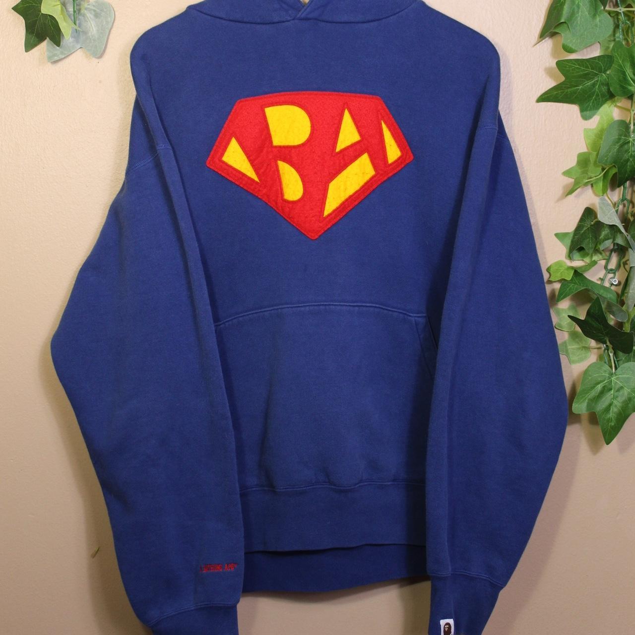 Insane OG Bape Superman Hoodie, This Hoodie is in... - Depop