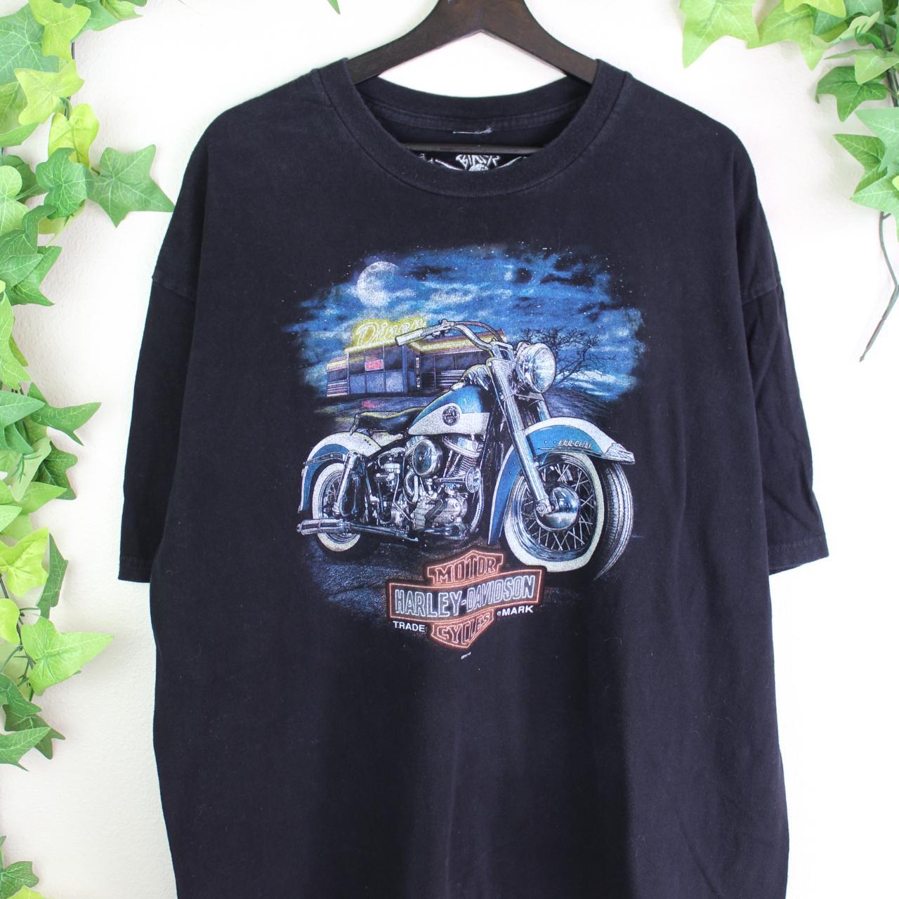 Harley Davidson Motorcycle Shirt Adult 2XL Black... - Depop