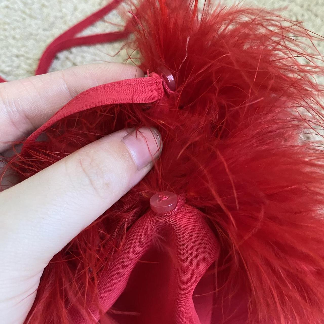 fantasies morgan taylor red slip dress, size large.... - Depop