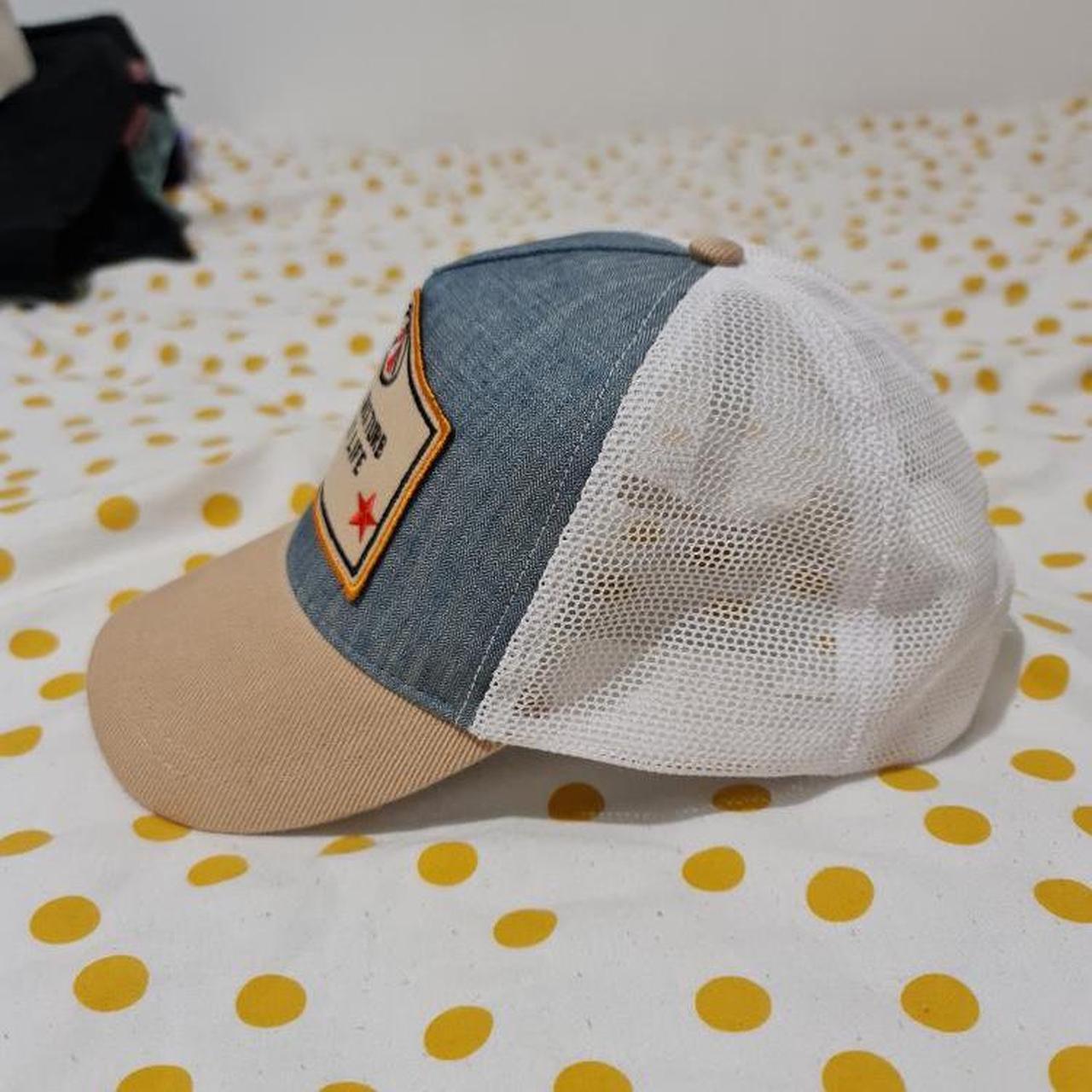 zara baseball cap w net detail in unreal condition -... - Depop