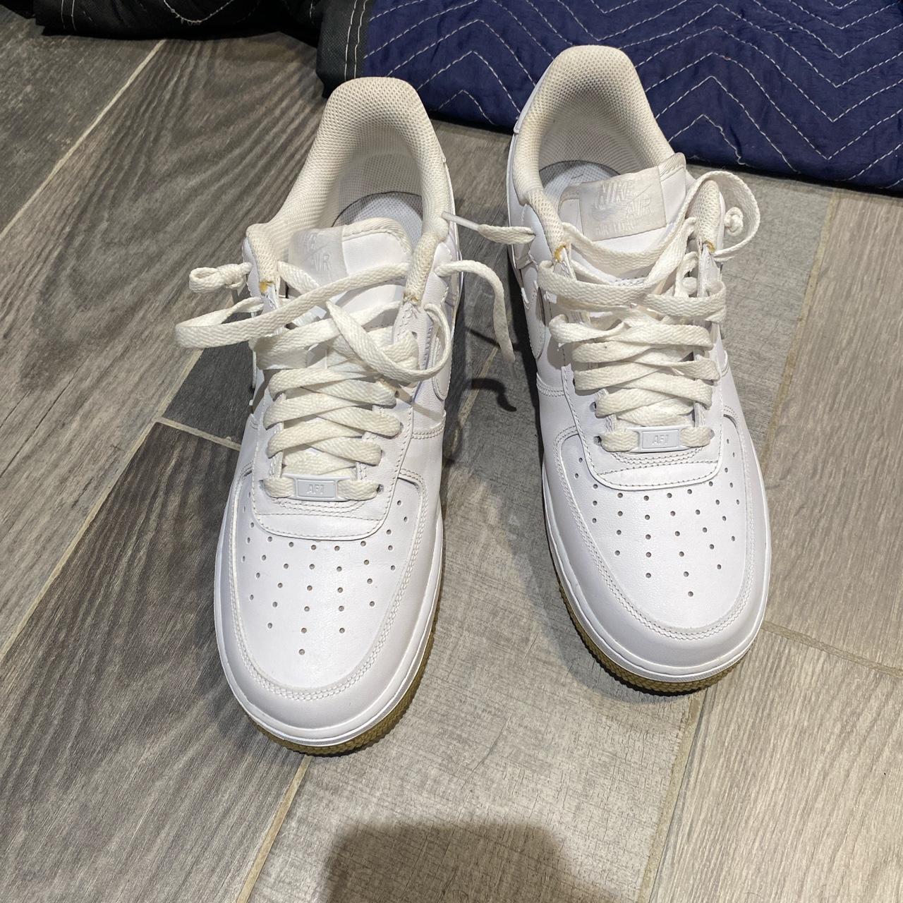 Nike Air Force, one gum, bottom soles, never worn in... - Depop