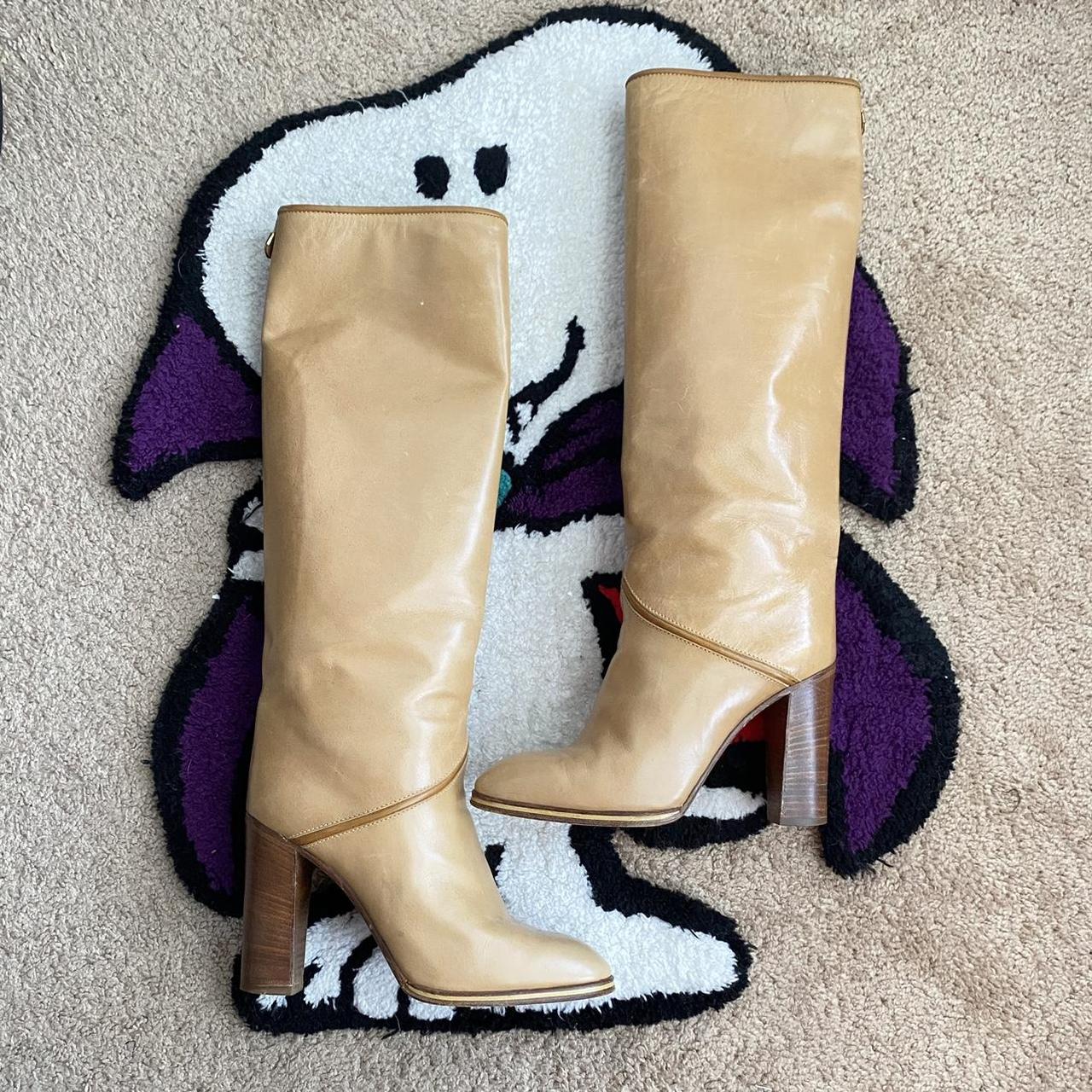 insane made in Italy tan boots🥖 again PERFECT for... - Depop