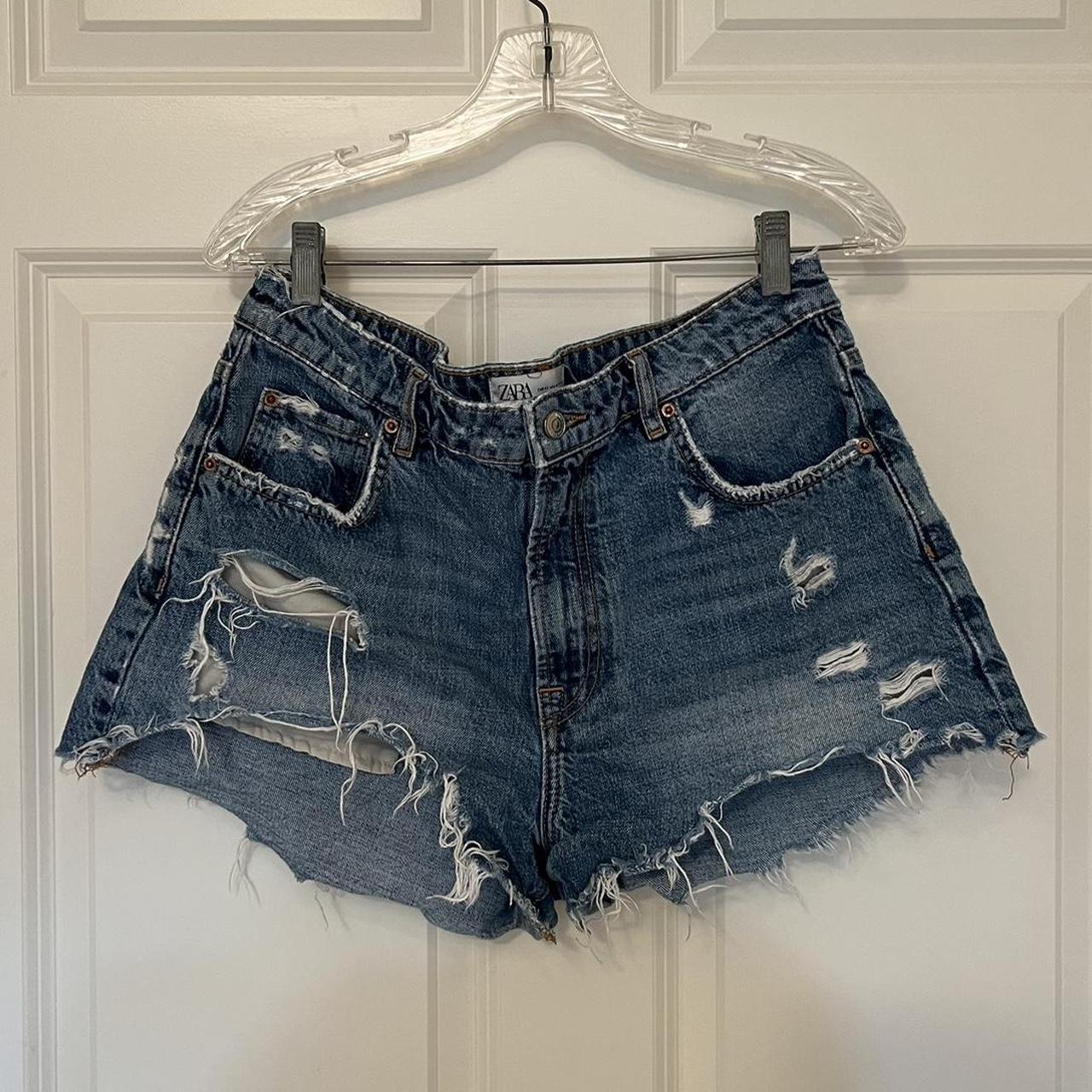 ZARA denim shorts - Depop