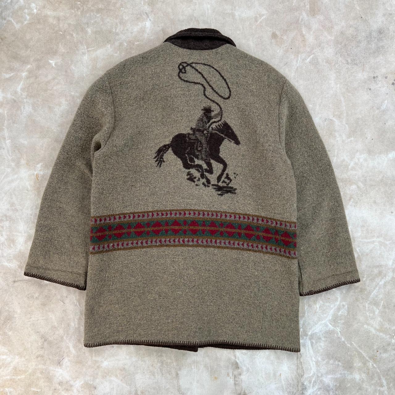 Vintage Wooded River jacket. Heavyweight, wool blend... - Depop