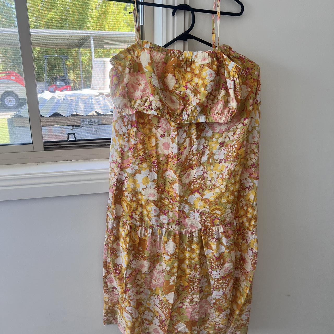 Lily loves crop and maxi skirt set Top size 12,... - Depop