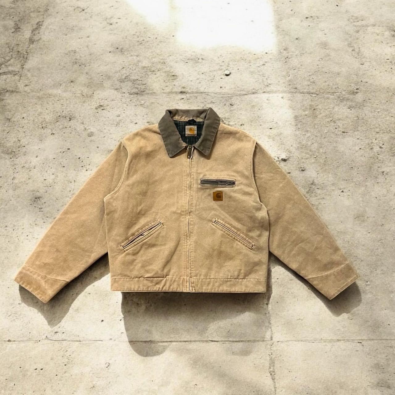 Carharttt J97 CRM Cream Detroit Work Jacket... - Depop