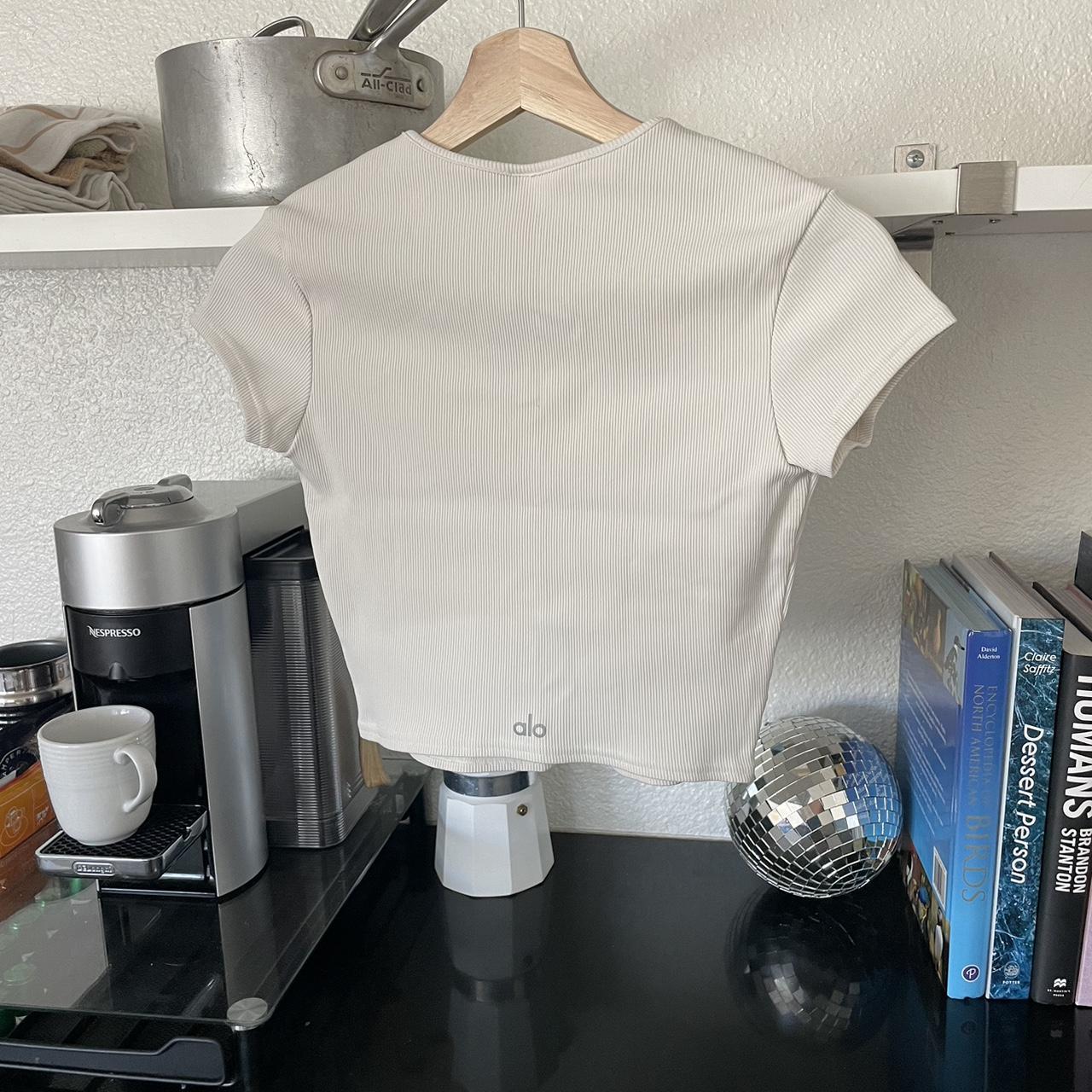 Alo yoga off white crop top. Great for working out... - Depop