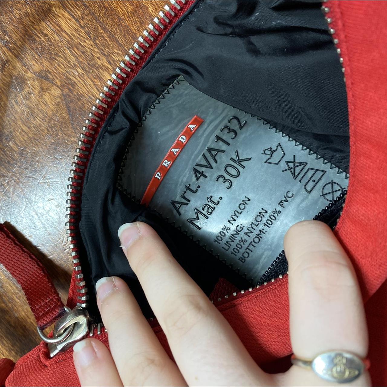 Vintage Prada Sport Red Nylon Shoulder Bag - prada... - Depop