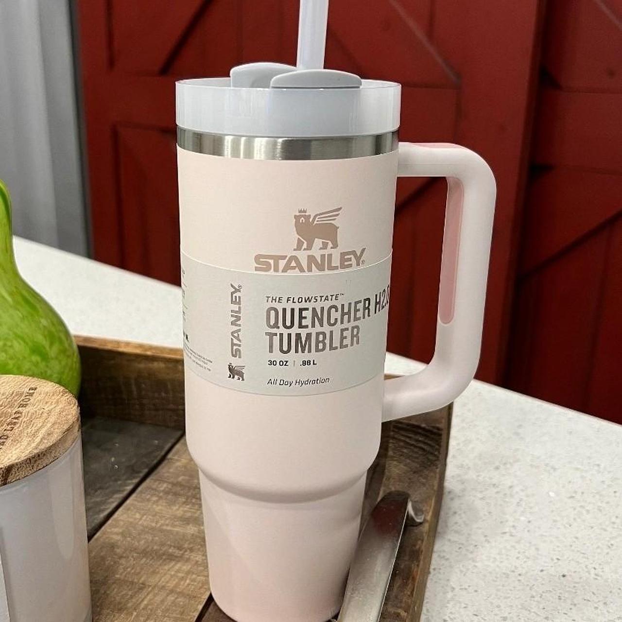 The Rose Quartz Stanley 40oz Quencher tumbler is an... - Depop