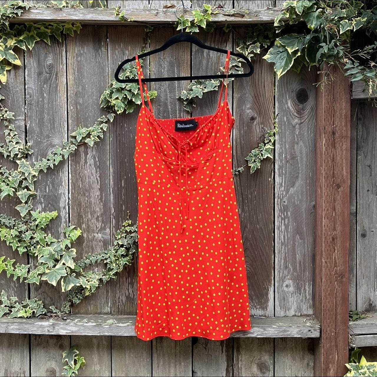 Red Realisation Par dress Great condition Size... - Depop